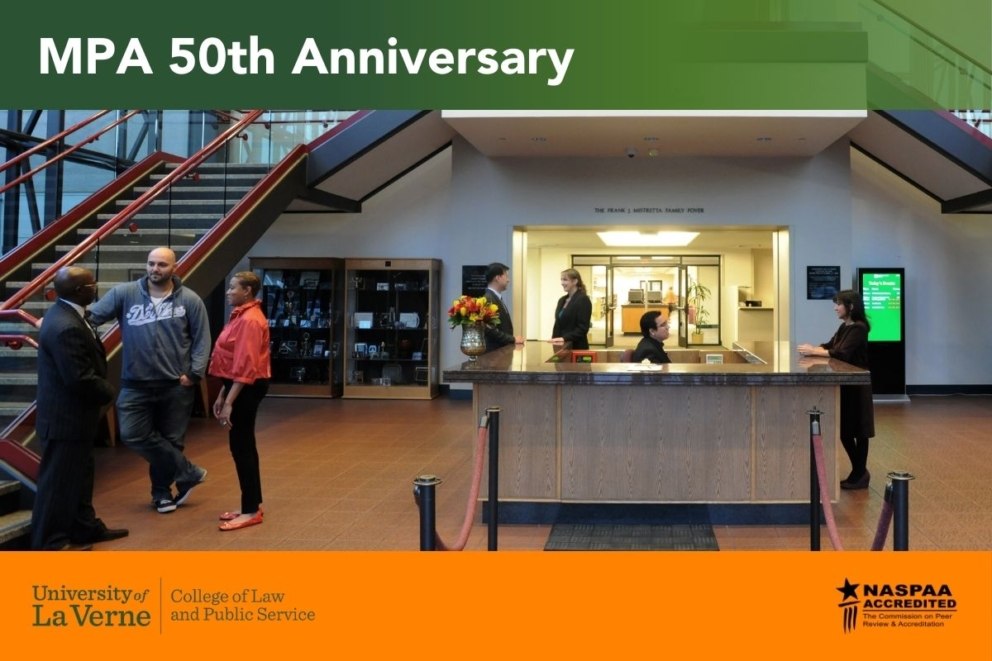MPA Program Celebrates 50th Anniversary | University of La Verne