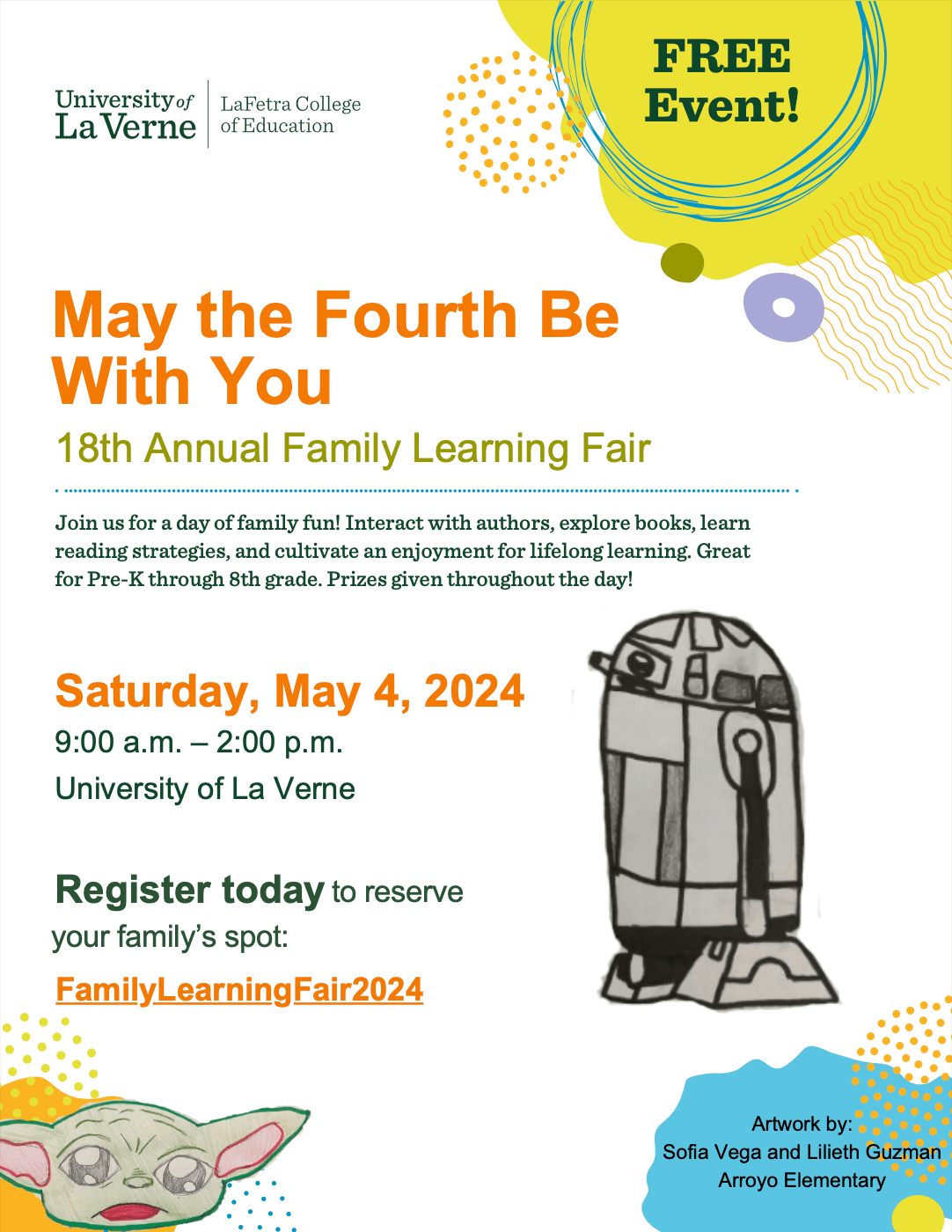 18th Annual Family Learning Fair - May the Fourth Be With You | The ...